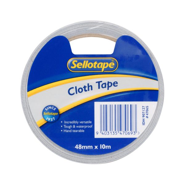 Sellotape 4706S Cloth Silver 48mmx10m - Kiwi Business